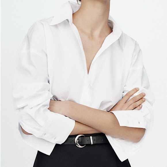 Zara | Tops | Zara Basic Poplin Shirt | Poshmark